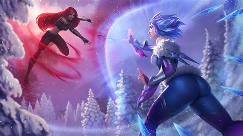 Frostblade Irelia Vs Katarina Frostblade Irelia Vs Katarina Wallpapers