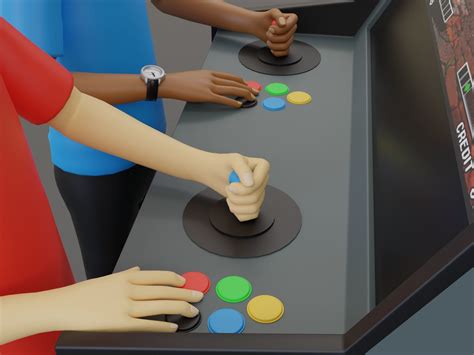 3d Model Arcade Game Asset Vr Ar Low Poly Cgtrader