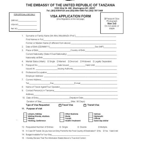 Tanzania Visa For Indian Citizens India Chalo Africa