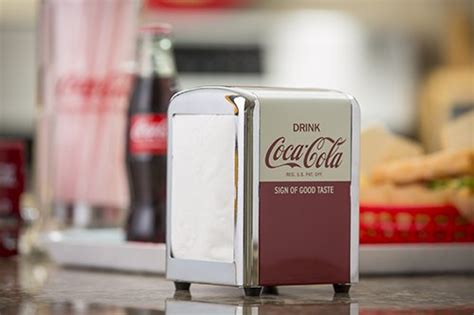 Tablecraft Coca Cola Napkin Dispenser Half Red Pricepulse