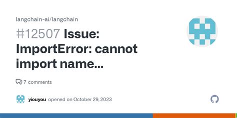 issue importerror cannot import name vectorstore from langchain