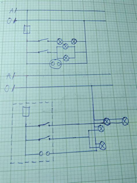 Hãy Vẽ Sơ đồ Nguyên Lý Mạch điện Gồm 4 Bóng đèn 4 Công Tắc 2 Quạt Trần