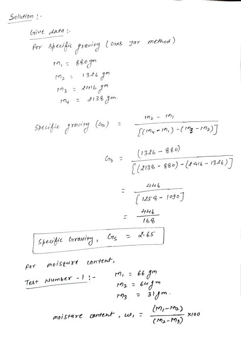 Solved Soil Sample Was Collected After Conducting In Situ Bulk Density Course Hero