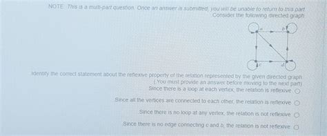 solved note this is a multi part question once an answer is