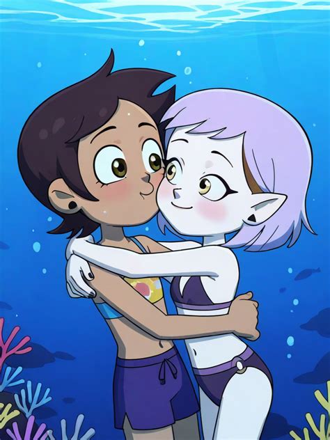 Luz And Amity Underwater Kiss By Amityblight2024 On Deviantart