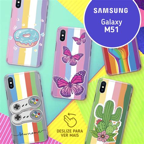 Capa Capinha Samsung Galaxy M51 Arco íris desenho Shopee Brasil