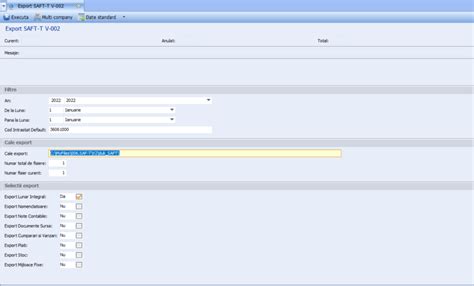 serra software finalised the saf t reporting directly from soft1 erp