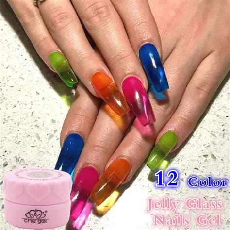 Jelly Nails Jellies Glass Candy Nails Summer Attribute Translucent Neon