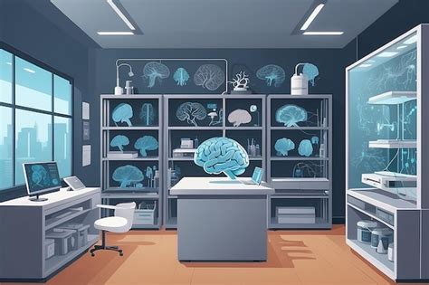 Premium Ai Image Showcase A Corner Of The Lab Dedicated To