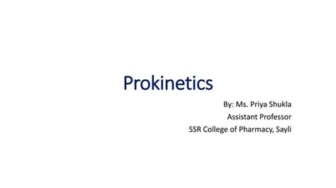 Prokinetics Pptx