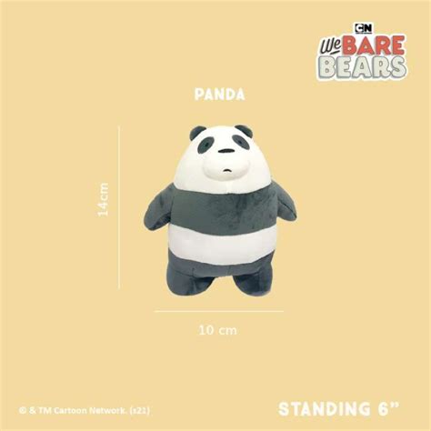 Promo We Bare Bears 6 Standing Plush Boneka Beruang Panpan Diskon 23