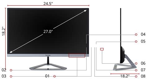 ViewSonic VX Smhd LED Monitor Full HD P