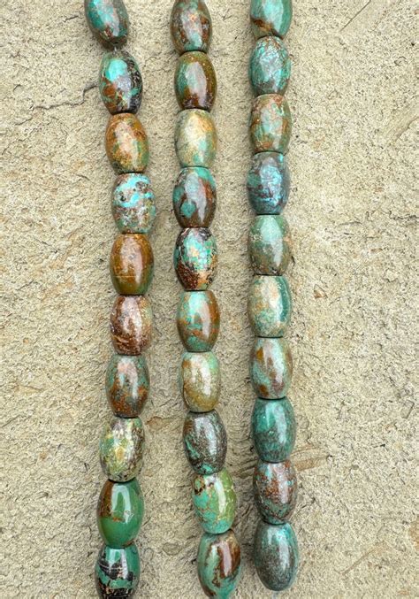 Hubei Turquoise China Big 15x25mm Barrel Shaped Beads 8 Inch Strand Etsy