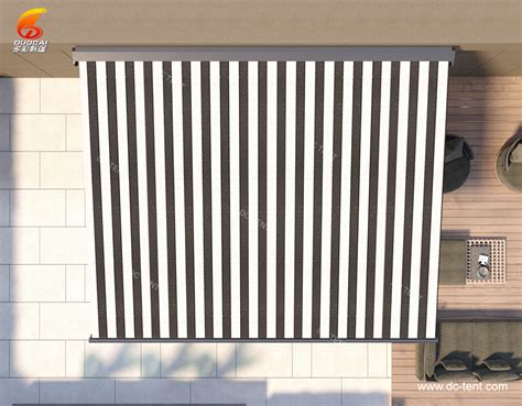 Acrylic Awnings Outdoor Garden Full Cassette Remote Controlled Aluminum Automated Awning Retractable