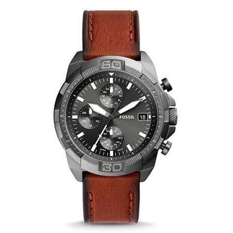 Reloj Fossil Análogo Café Cuero Para Hombre Siman Nicaragua