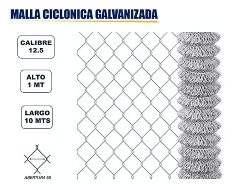 Malla Ciclónica Cal 12 5 Abertura 69 X 69 mm 1 0 X 10 M en venta en Tlalnepantla de Baz