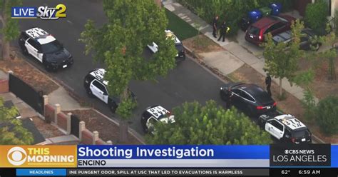 Police Investigate Shooting In Encino Neighborhood Cbs Los Angeles