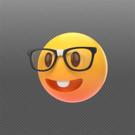 이모티콘의 3d 개념 렌더링 프리미엄 Psd 파일
