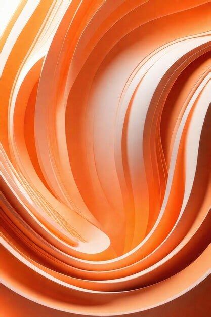Premium Photo Orange Waves Abstract Background
