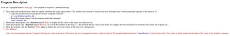 Solved Program Description Write A C Program Named