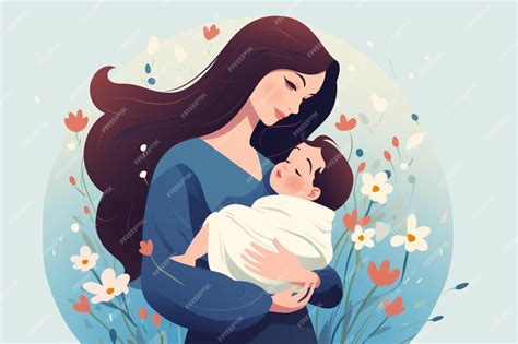 Premium Ai Image Visualizing Maternal Bonds In Art Vibrant