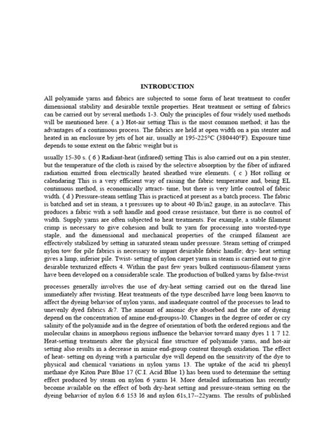 Introduction Pdf Textiles Nylon