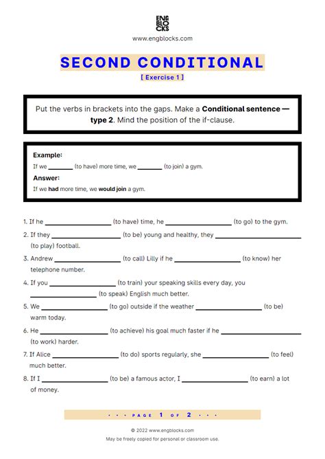 Third Conditional Exercise ESL Worksheets