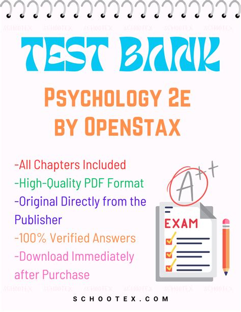 Psychology 2e By Openstax Test Bank Schootex