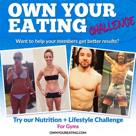 30 Day Transformation Challenge Materials Gyms Own Your Eating With
