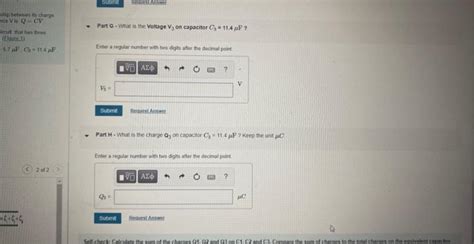 Solved Learning Goal To Calculate Capacitance Voltage And