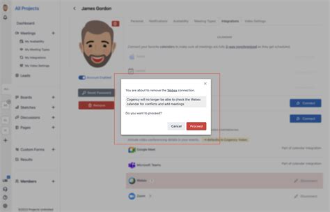 How To End The Integration With Webex Cogency Io