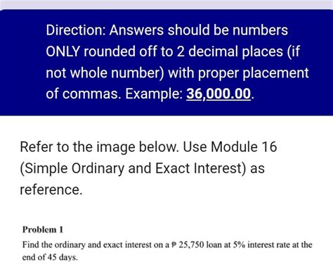 Direction Answers Should Be Numbers Only Studyx
