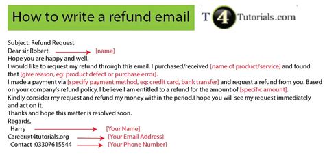 How To Write A Refund Email T4Tutorials Com