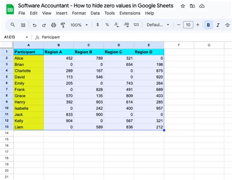 How To Hide Zero Values In Google Sheets Easy Methods