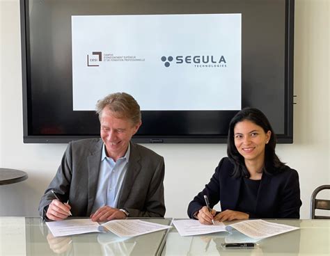 Partenariat Entre Le Cesi Et Segula Technologies La Gazette Nord Pas