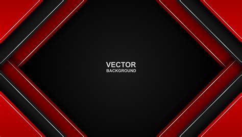 Abstract Red Black Gradient Geometric Overlap Shape Background 3423701 Vector Art At Vecteezy