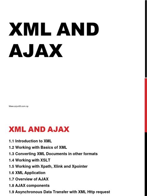 Web Technology Pdf Xslt Ajax Programming