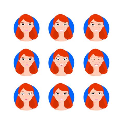 180 Red Hair Woman Freckles Illustrations Royalty Free Vector