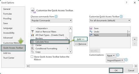 Quick Access Toolbar In Excel QAT How To Use Customize