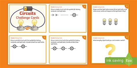 Circuits Challenge Cards Teacher Made Twinkl