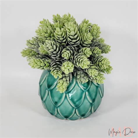 Ceramic Planter Artificial Hops Plant In Ceramic Owl Pot Animal