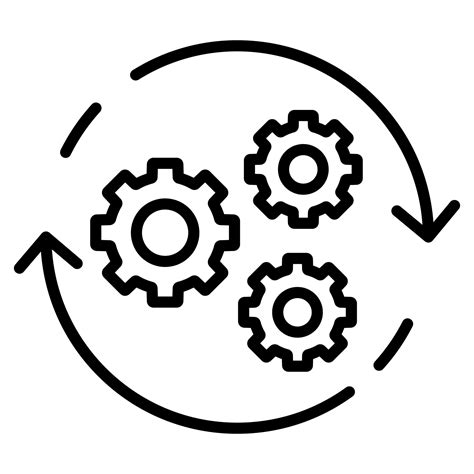 Process Optimization Icon Line Vector Illustration 35642114 Vector Art