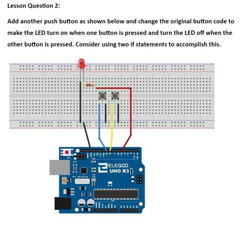 Solved Lesson Question Add Another Push Button As Shown Chegg Com