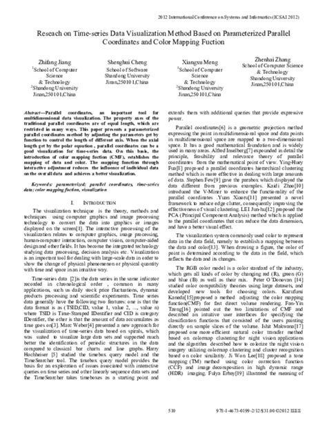 pdf research on time series data visualization method based on