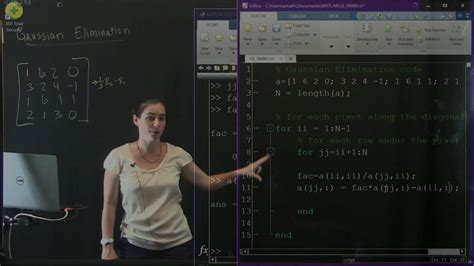 Amath352 Gaussian Elimination Matlab Youtube