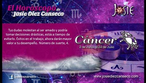 Horóscopo de Josie Diez Canseco para el día de hoy viernes 27 de