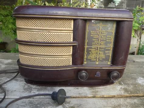 Ca222 Ancien Poste Radio Tsf Vintage Radiola Bakelite 1947 Type Ra83