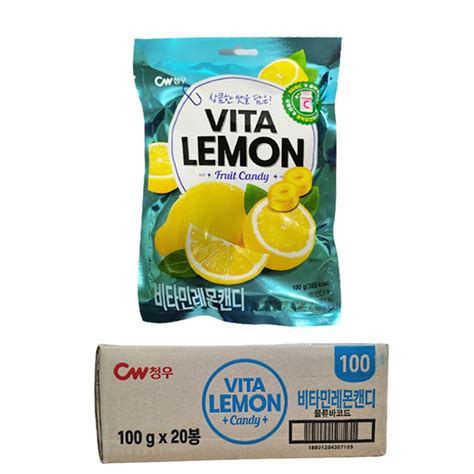 청우 비타민 레몬맛캔디 100g 20개 1박스 캔디 사탕 홈플러스 택배배송