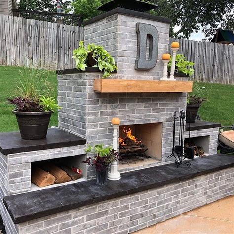 Diy Outdoor Fireplace Plans