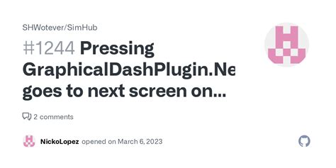 Pressing Graphicaldashpluginnextscreen Goes To Next Screen On All